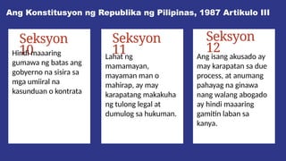 GRADE 10- BILL OF RIGHTSGRADE 10- BILL OF RIGHTS | PPTX