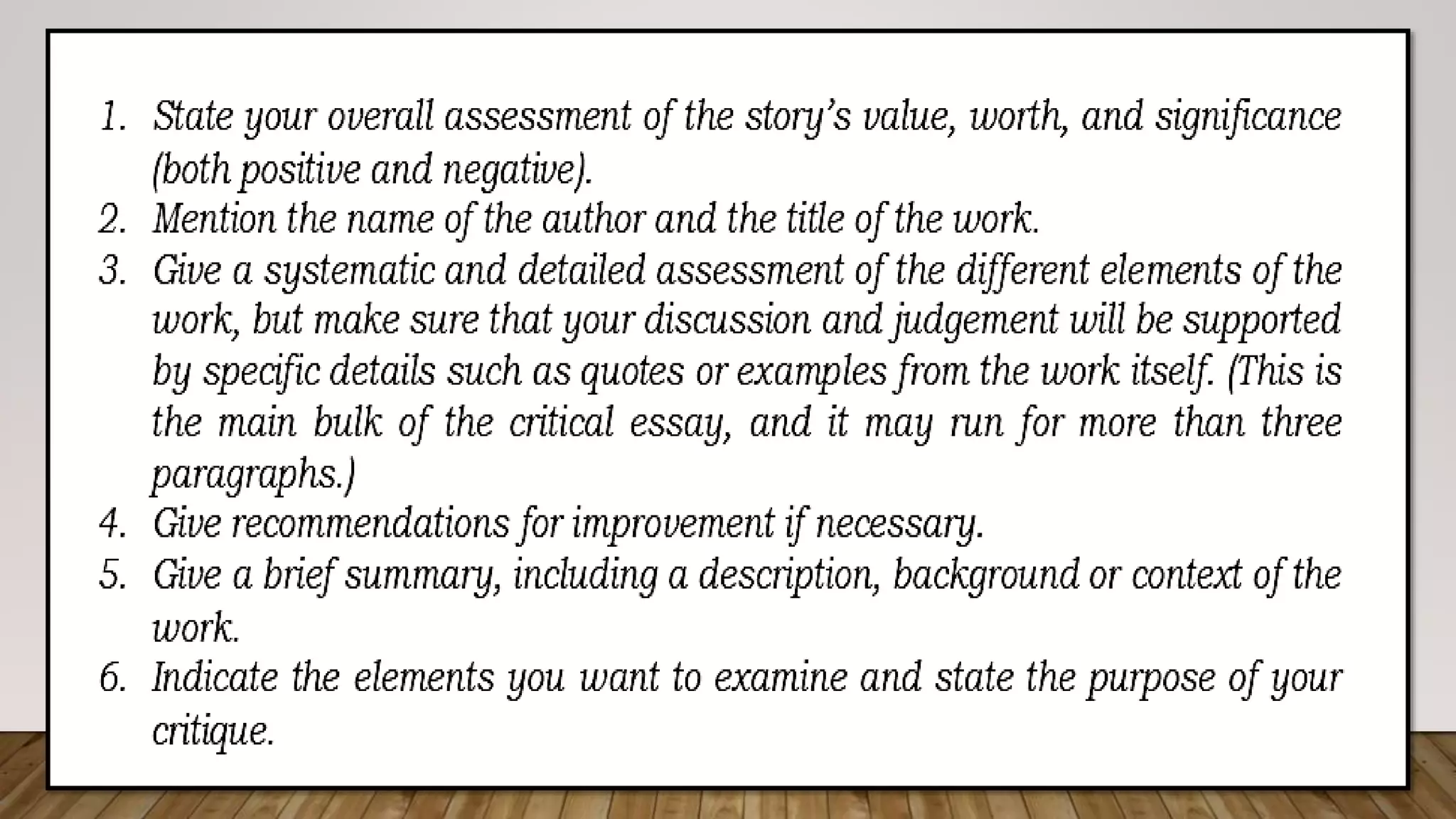 Grade 10- Compose an Independent Critique.pptx