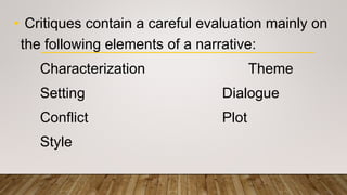 Grade 10- Compose an Independent Critique.pptx