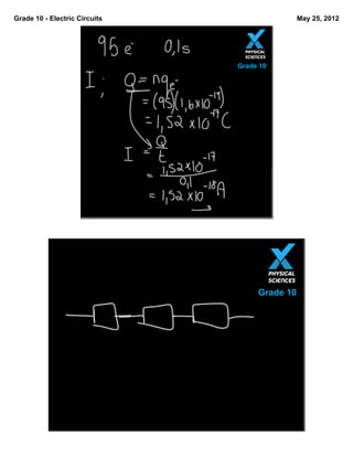 Grade 10 electric circuits | PDF