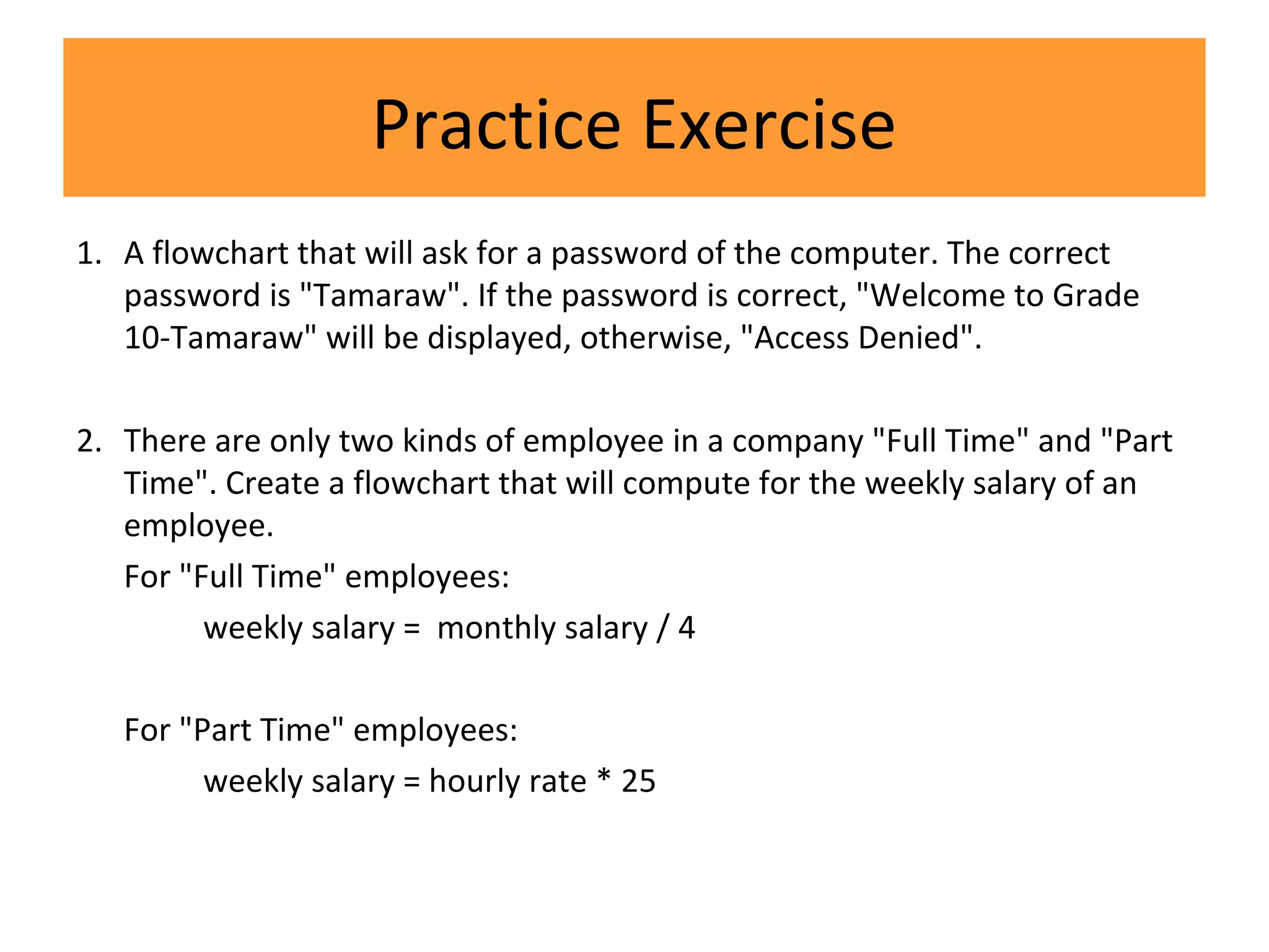 Grade 10 flowcharting | PPT