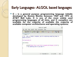 Grade 10 introduction and history of programming | PPT