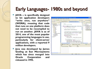 Grade 10 introduction and history of programming | PPT