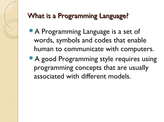 Grade 10 introduction and history of programming | PPT | Programming ...