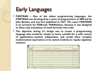 Grade 10 introduction and history of programming | PPT