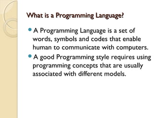 Grade 10 introduction and history of programming | PPT