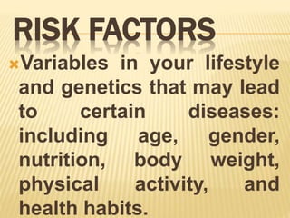 Grade 10 pe - risk factors | PPTX
