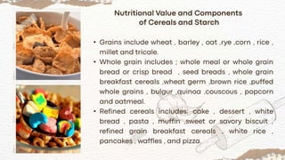 GRADE 10- TLE SECOND QUARTER LESSON 1 PREPARING CEREAL AND STARCH ...