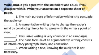 GRADE 10- Use-a-Variety-of-Informative-Persuasive-and-Argumentative ...