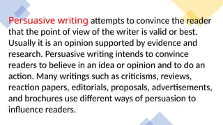 GRADE 10- Use-a-Variety-of-Informative-Persuasive-and-Argumentative ...