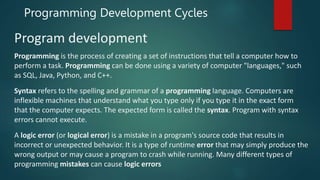 grade 10 2023.pptx | Programming Languages | Computing