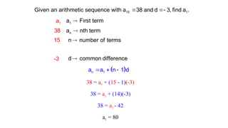 GRADE 10 arithmetic sequence power.pptx | Real Estate Renting and ...