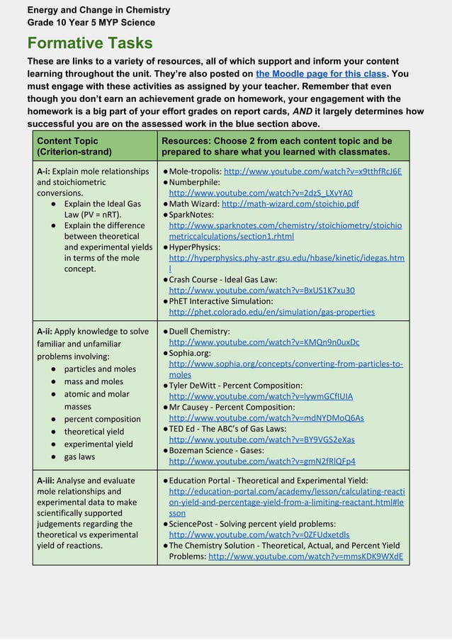 Grade 10 chemistry student organizer - Stoichiometry | PDF