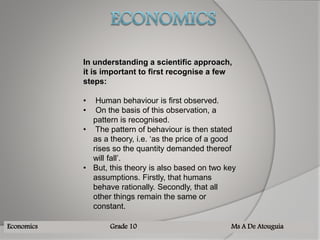 Grade 10 economics lesson 2 | PPTX