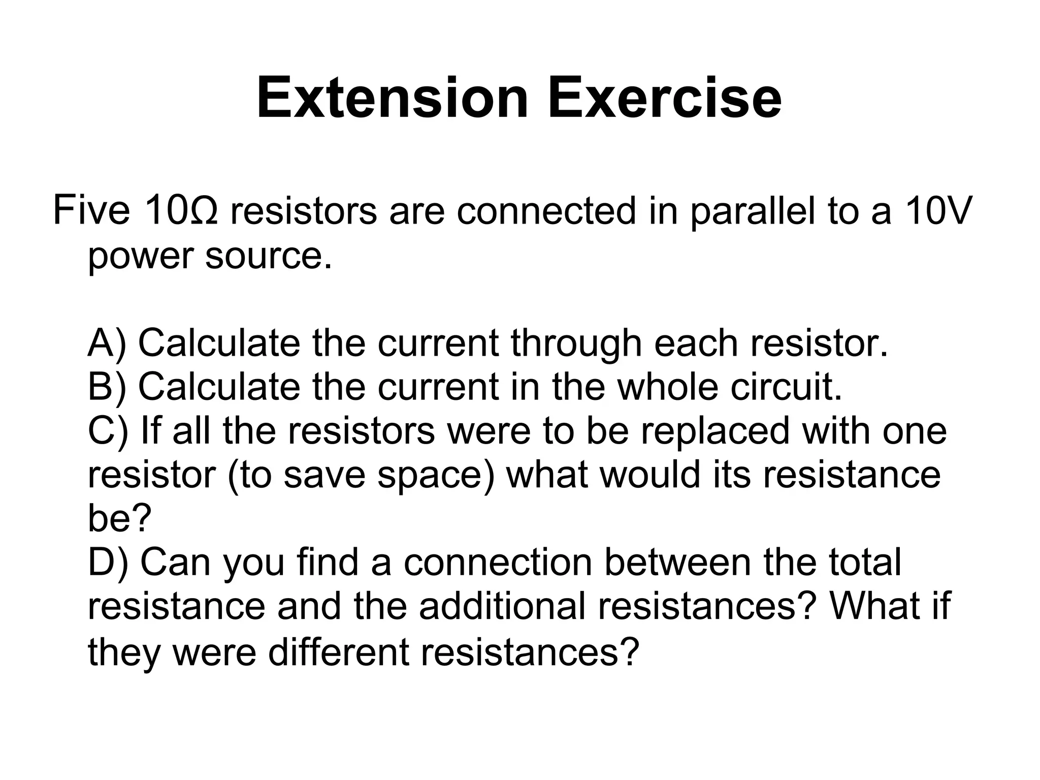 Electricity presentation (Grade 10) | ODP