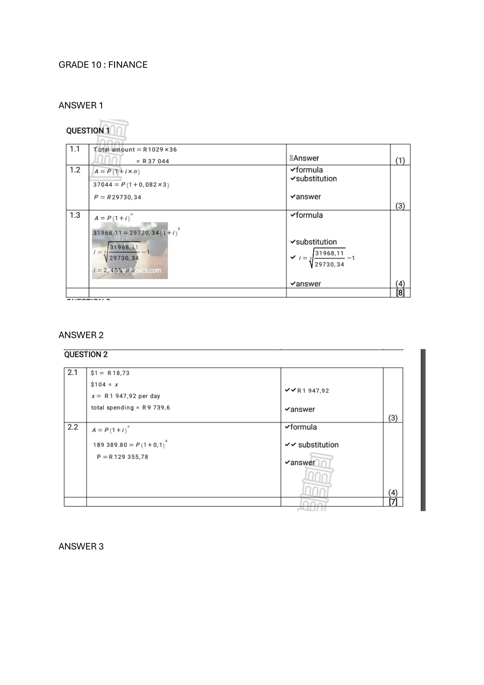 GRADE 10 MATHEMATICS FINANCE ANSWERS (1).pdf
