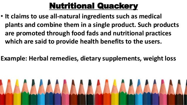 Nutrition Quackery Examples Products | Besto Blog