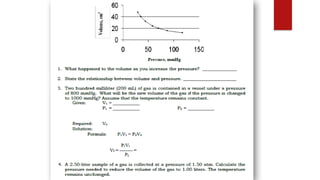 Boyle's Law -Pressure and Volume of gas relationship | PPT