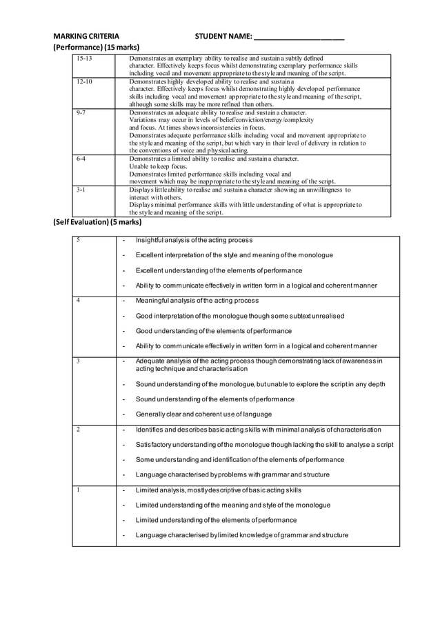Grade 10lesson plan creating a character stanislavski | DOC | Theater ...