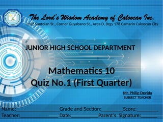 Grade 10 Mathematics Quiz Reviewer for Sequence and Series.pptx