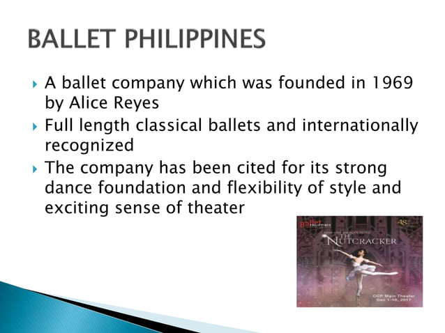 Grade_10_music_quarter_4_PHILIPPINE_BALLET.pptx | Dance | Fine Art
