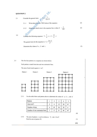 GRADE 10M NUMBER PATTERNS QUESTIONS .pdf