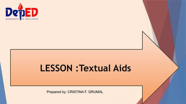 Grade 10 ppt Week 2 textual aids powerpoint pptx | PPTX