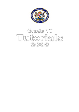 Grade 10 tutorials | PDF