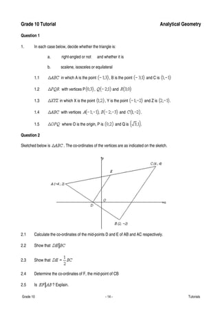 Grade 10 tutorials | PDF