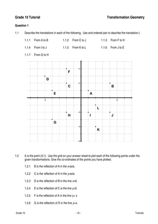 Grade 10 tutorials | PDF