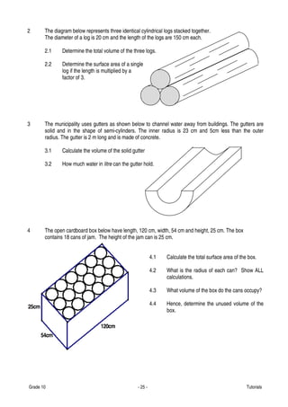 Grade 10 tutorials | PDF