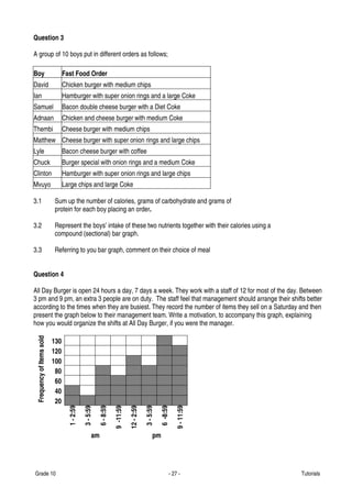 Grade 10 tutorials | PDF