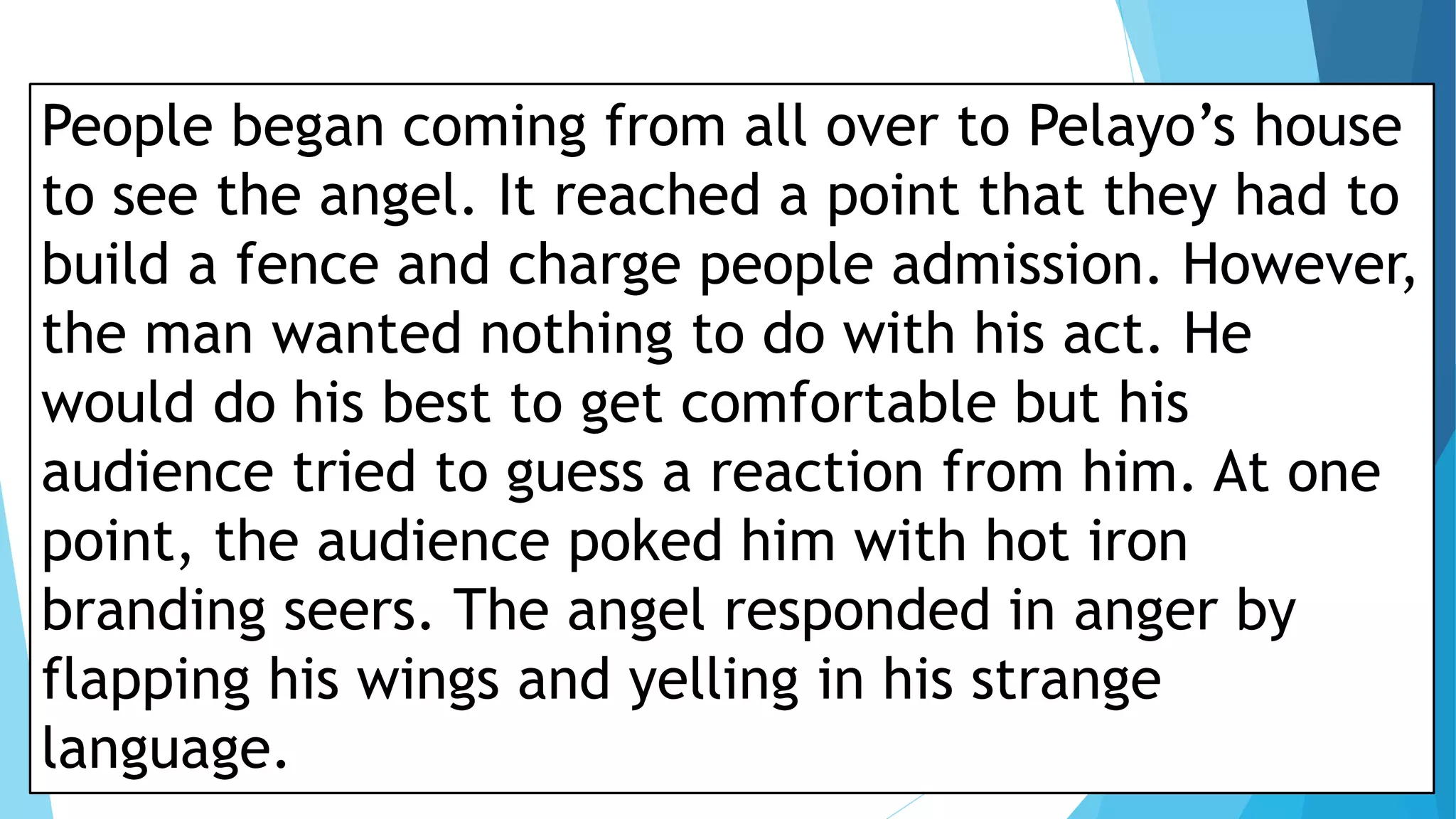 CRYPTOZOOLOGY (A VERY OLD MAN WITH ENORMOUS WINGS) | PPTX