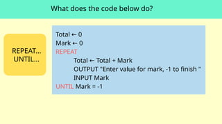 Grade10 Week-7 igcse computer science loops. | PPTX | Computing | Technology & Computing
