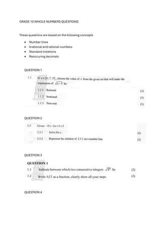 GRADE 10 WHOLE NUMBERS PRACTICE QUESTIONS.pdf