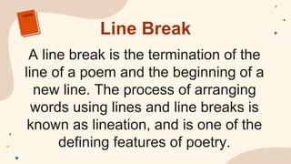Grade 11-ELEMENTS OF SPECIFIC FORMS.pptx | Poetry | Books and Literature