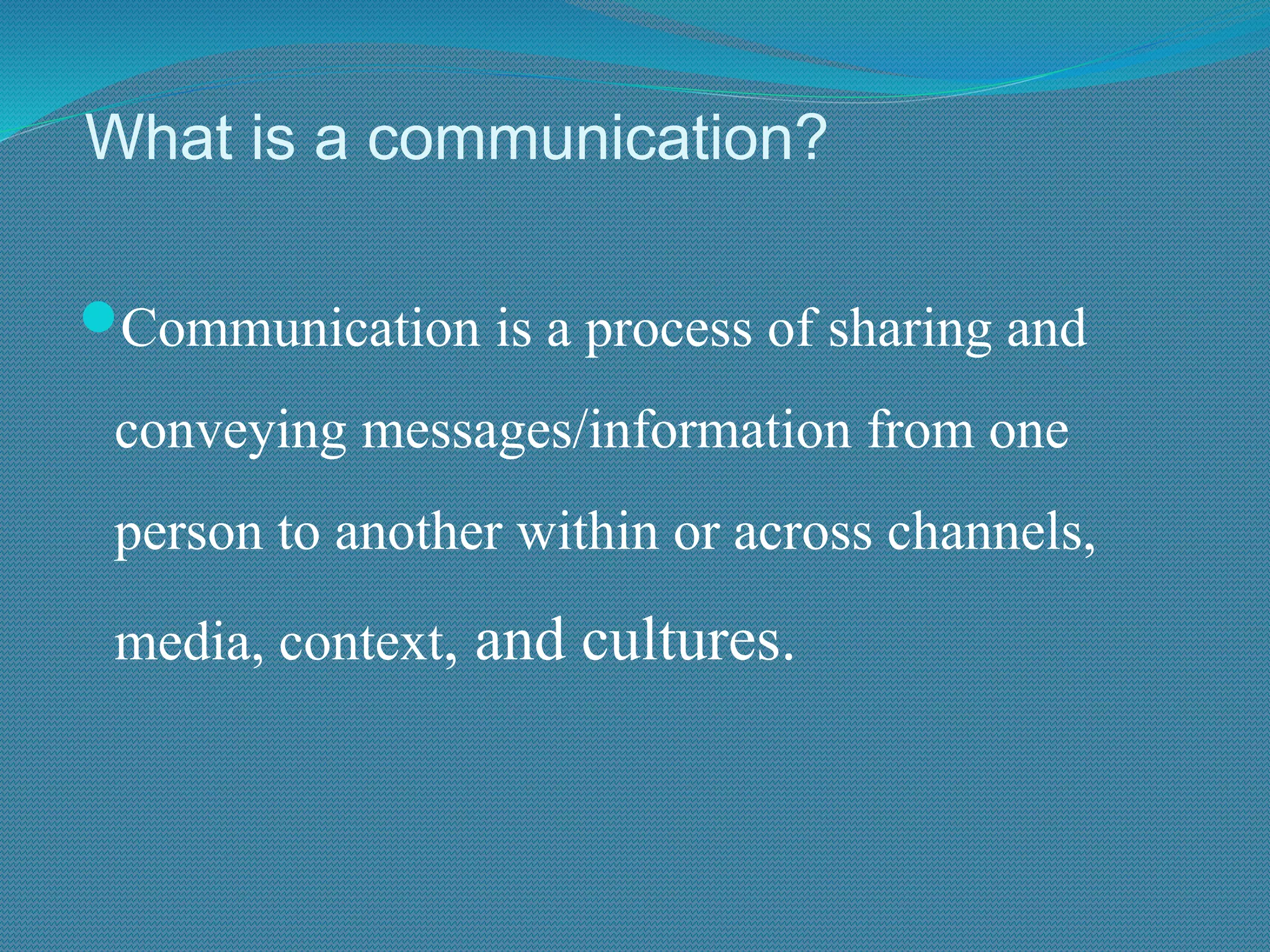 Communication | PPTX