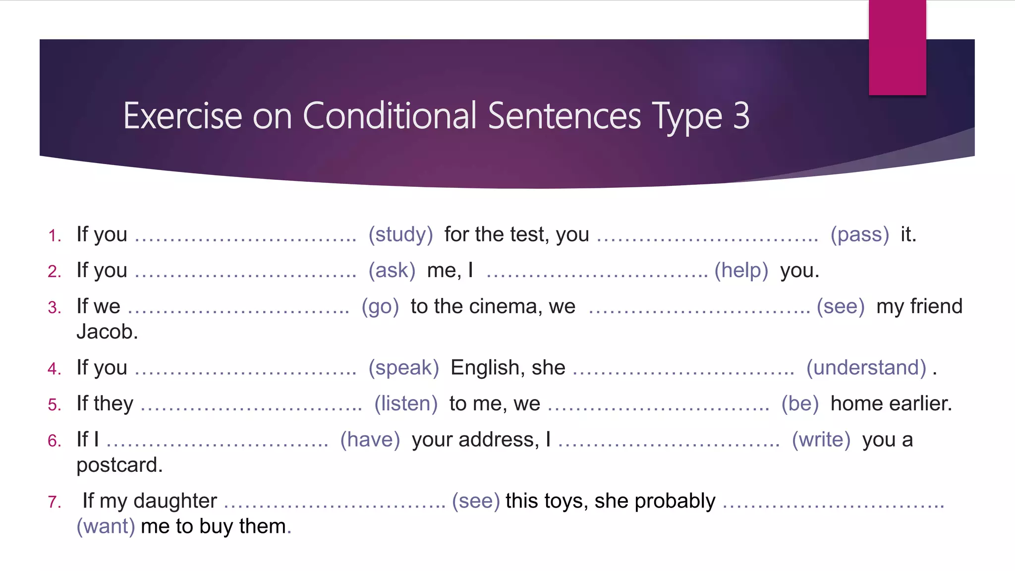 IF Conditional Clauses - All types | PPTX