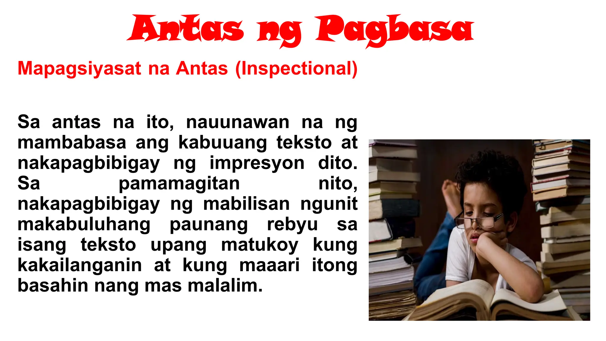 GRADE 11-ANG KAHALAGAHAN NG PAGBASA AT ANG MGA URI NITO | PPTX