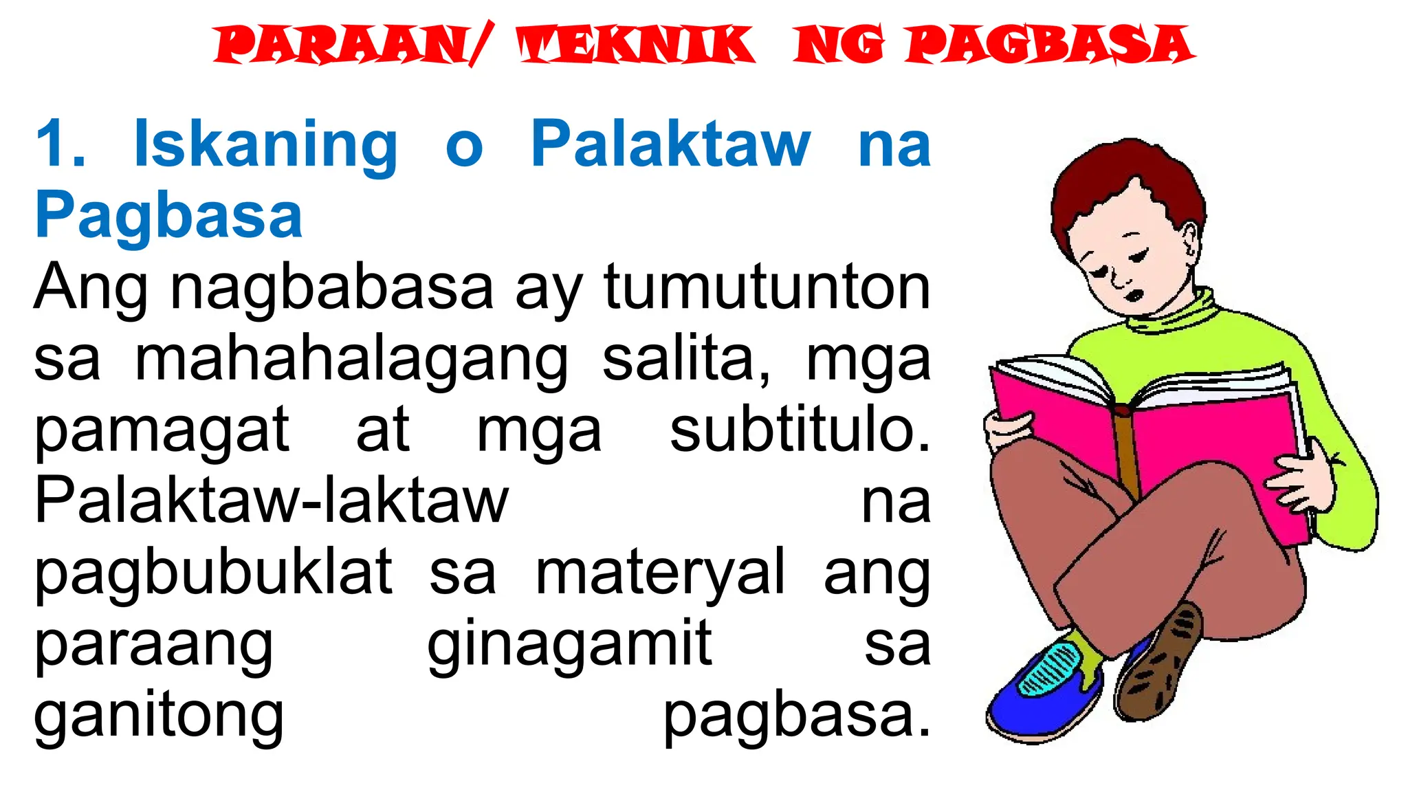 GRADE 11-ANG KAHALAGAHAN NG PAGBASA AT ANG MGA URI NITO | PPTX