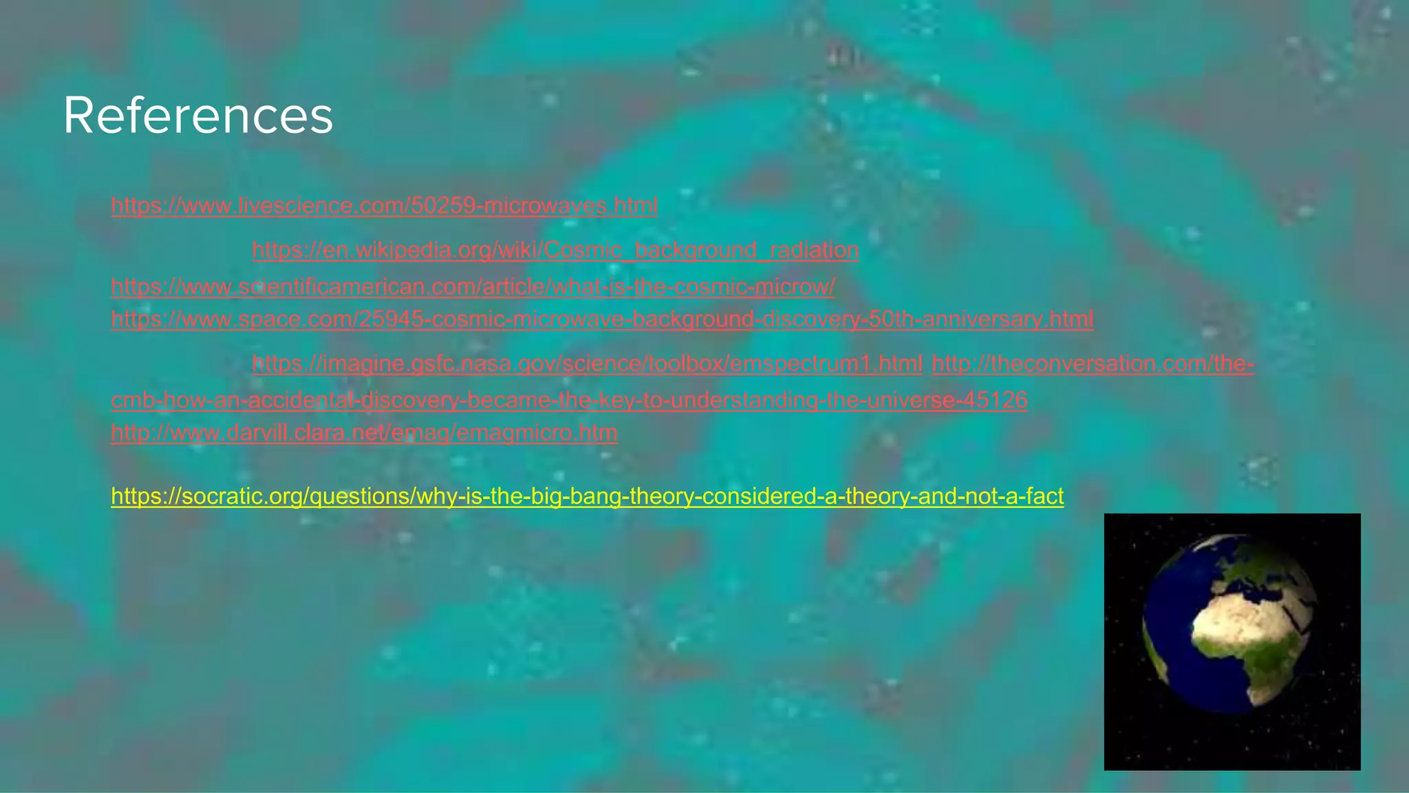 Microwave Background Radiation | PPTX
