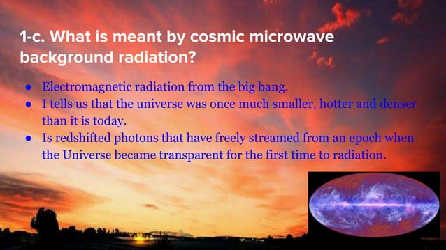 Microwave Background Radiation | PPTX | Physics | Science