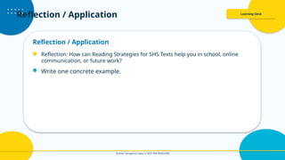 Effective Reading Strategies for Senior High School Texts in ...