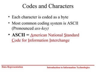 ASCII data formats | PPT