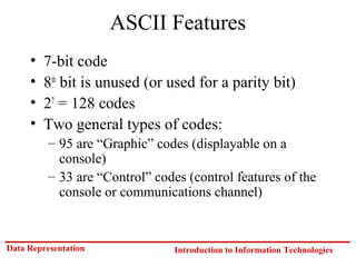 ASCII data formats | PPT