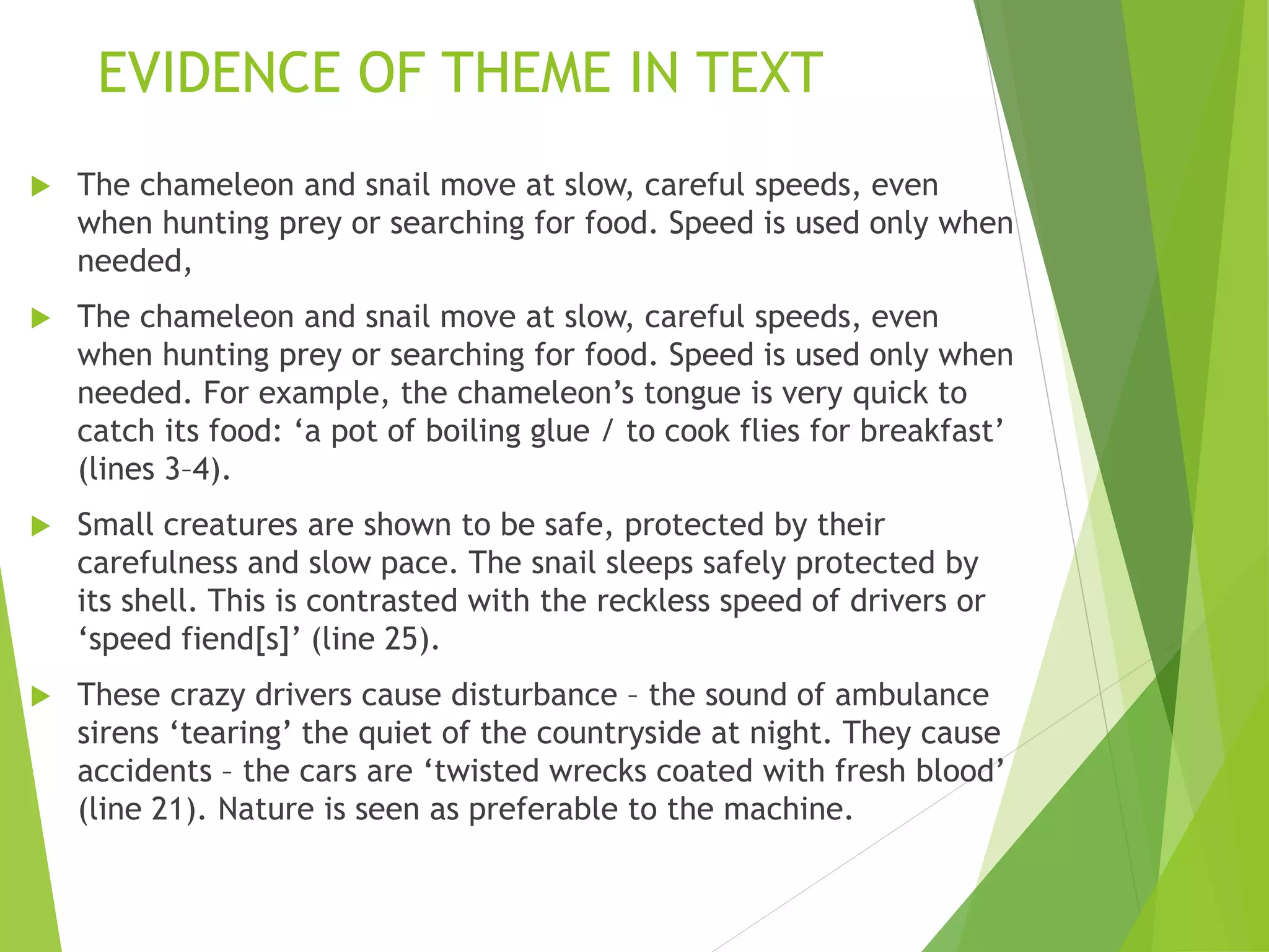 At a snail's pace please! by Mbuyiseni Mtshali | PPTX