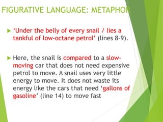 At a snail's pace please! by Mbuyiseni Mtshali | PPTX