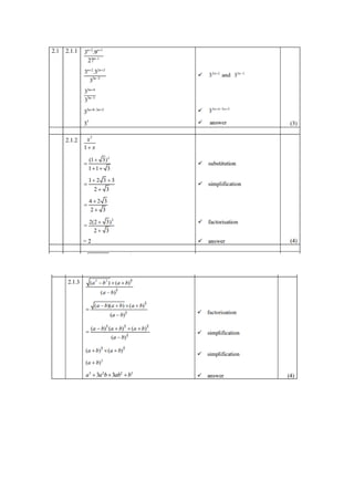 GRADE 11 EXPONENTS AND SURDS ANSWERS.pdf
