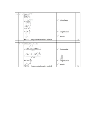 GRADE 11 EXPONENTS AND SURDS ANSWERS.pdf