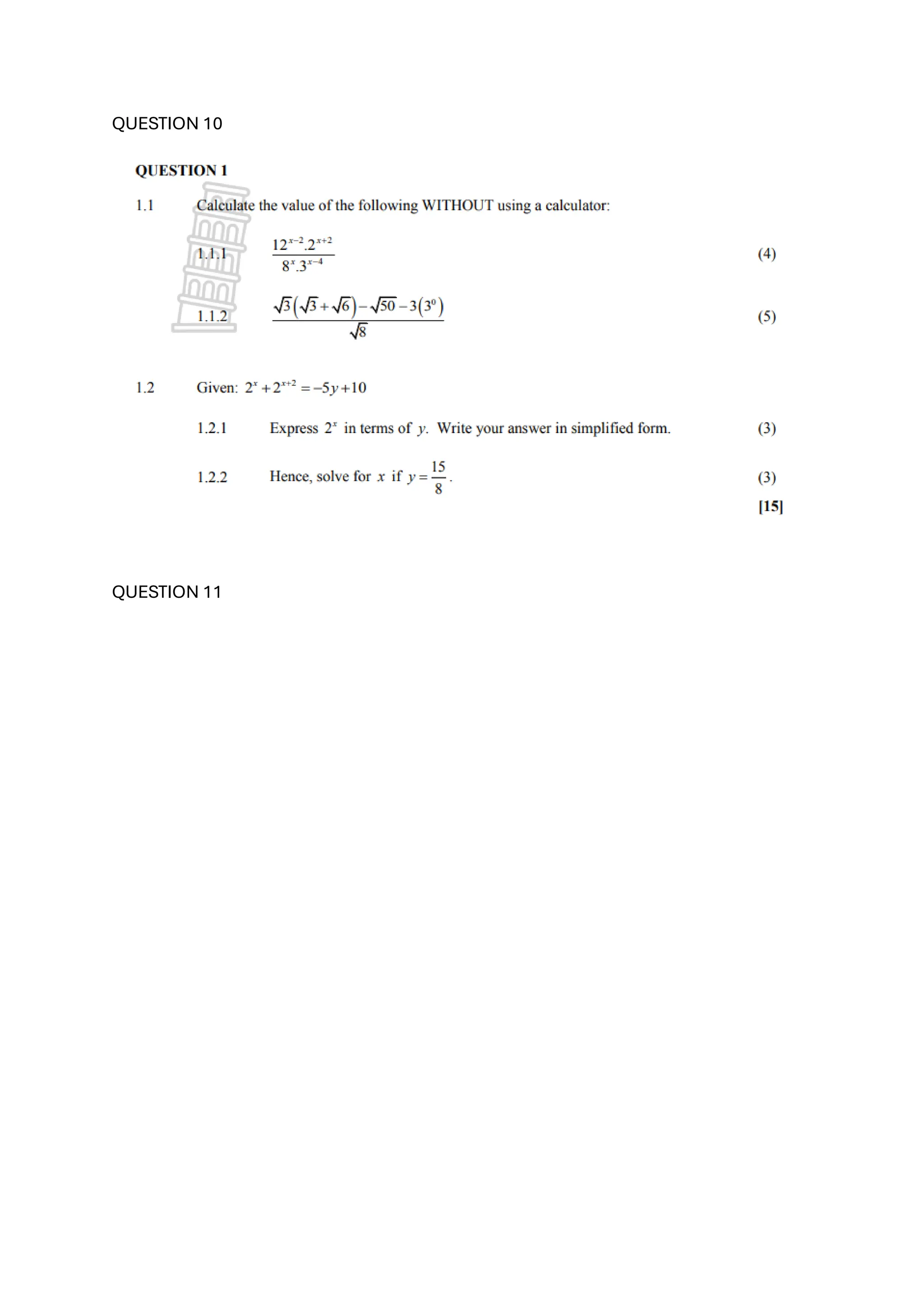 GRADE 11 EXPONENTS & SURDS QUESTIONS.pdf